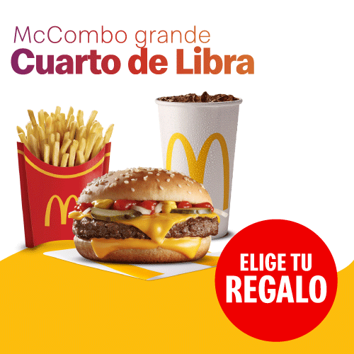 McCombo Mediano Doble Cuarto de libra + Regalo